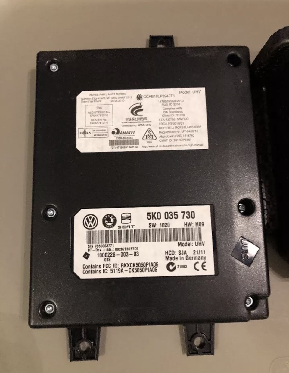 5K0035730 Интерфейсн VAG | Запчасти на DRIVE2