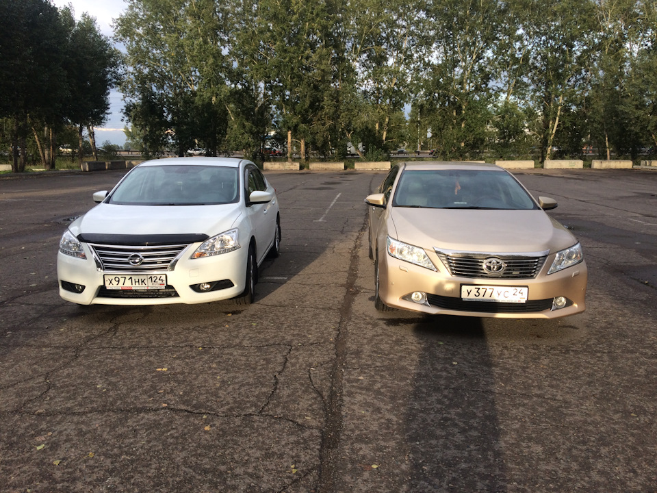 Просто фото))) Toyota Camry and Nissan Sentra. — Toyota Camry (XV50), 2 ...