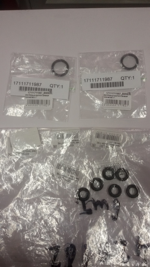 17111711987 Кольцо круглого сечения BMW | Запчасти на DRIVE2