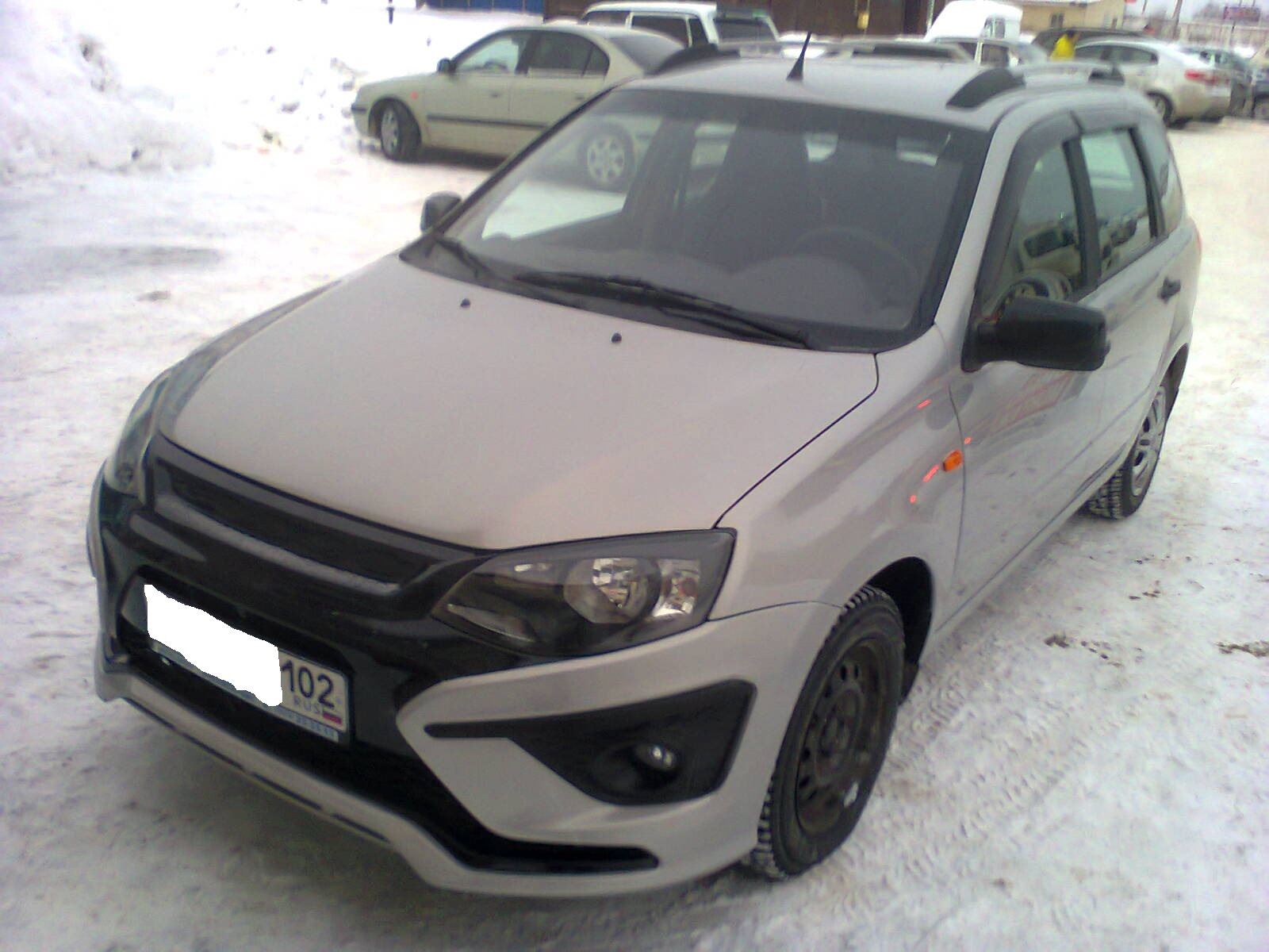 бампер под весту — Lada Калина Универсал (2G), 1,6 л, 2015 года ...