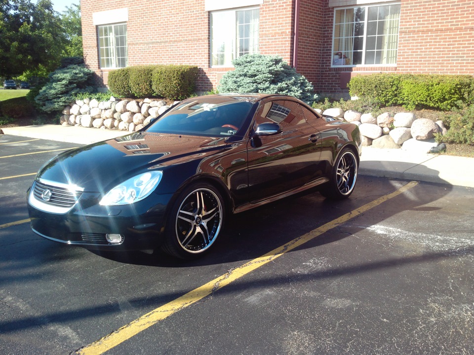 Mod #22- Roderick 20" RW2 Cinque Black Machine Face Rims — Lexus SC ...