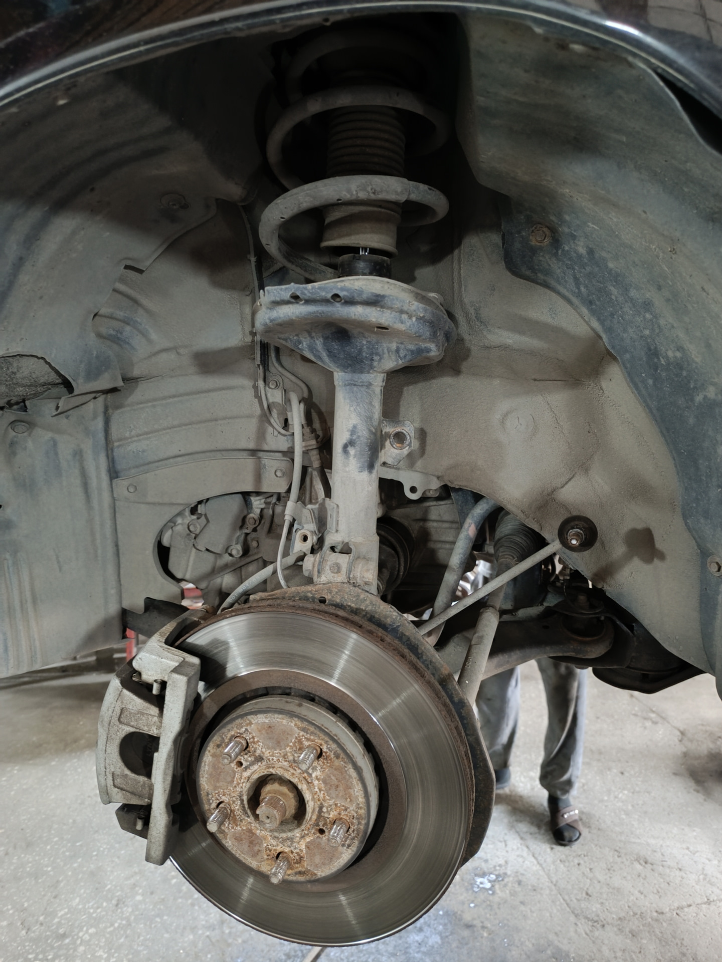 Передние амортизаторы — Lexus RX 400h (2G), 3,3 л, 2005 года | плановое ...