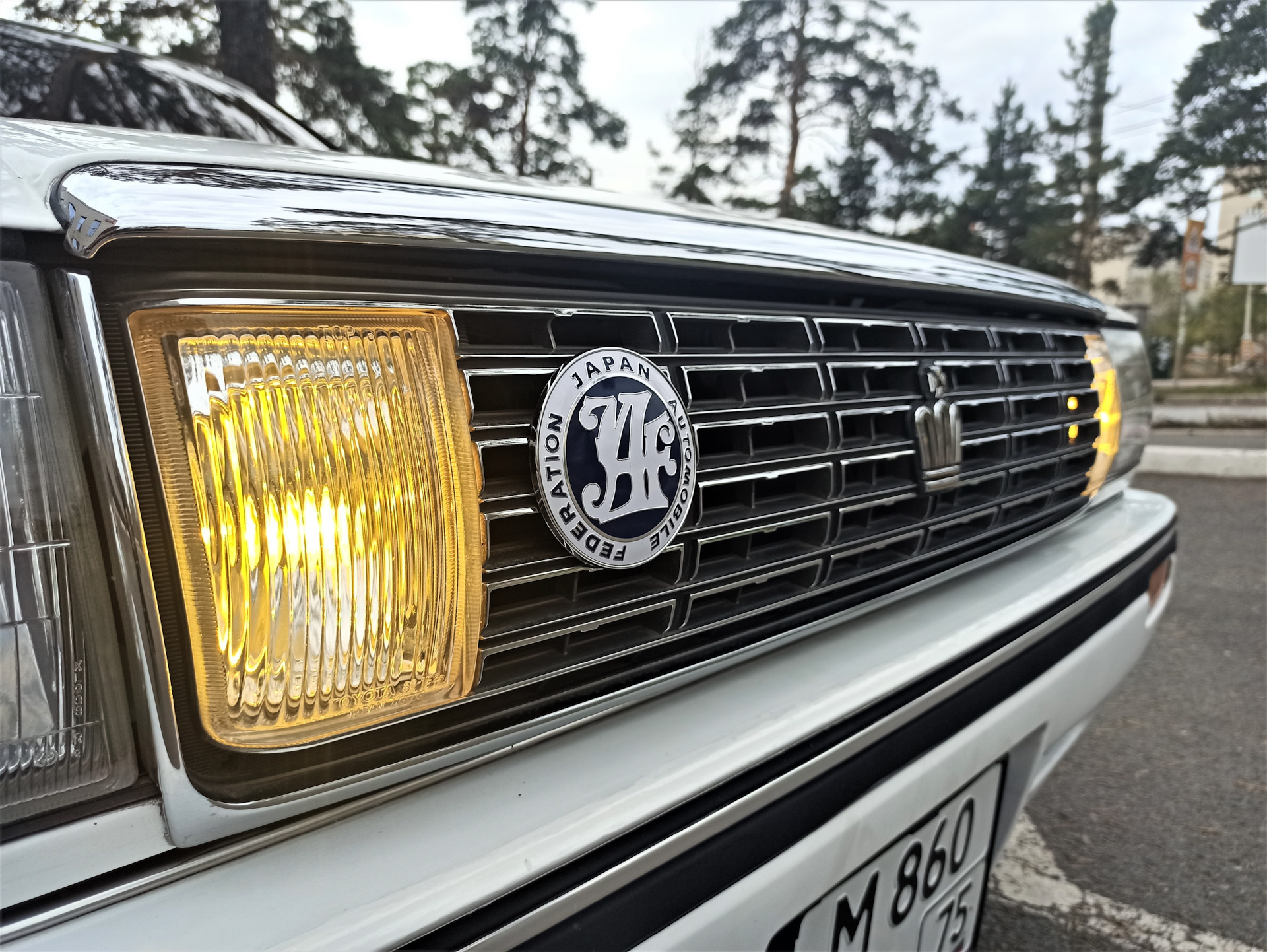 Эмблема JAF — Toyota Crown (S130), 2 л, 1990 года | аксессуары | DRIVE2