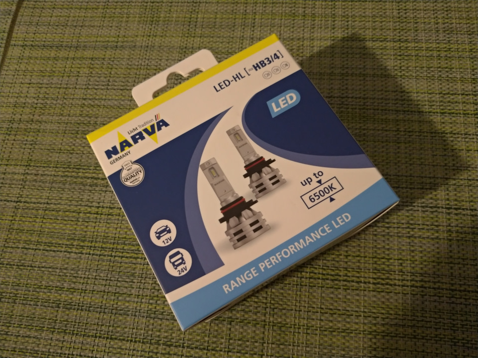 Светодиодные лампы Narva LED-HL (HB3/4) в линзованную оптику Hyundai Creta — Hyundai Creta (1G ...