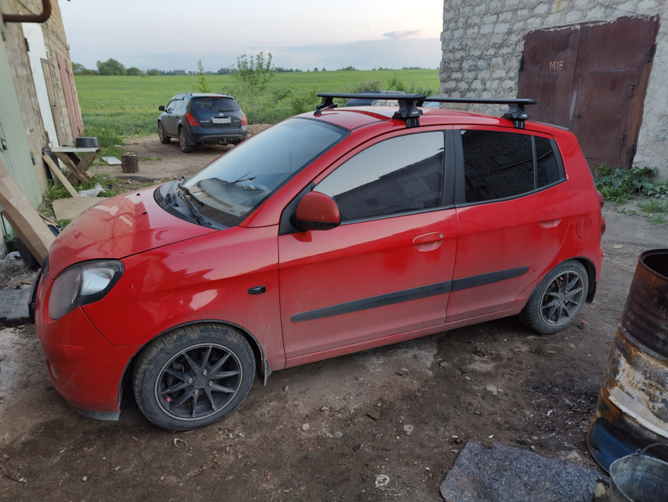 Установил багажник kia picanto — KIA Picanto (1G), 1 л, 2009 года | стайлинг | DRIVE2