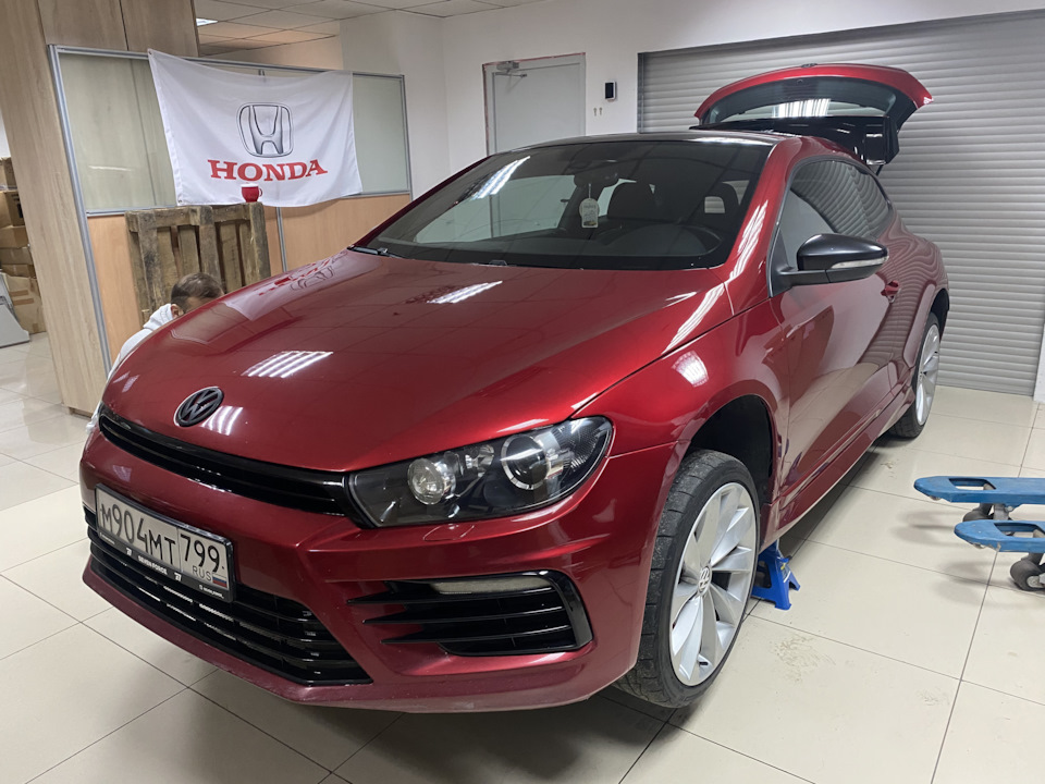 Замена передних локеров + новые колпачки в ЦО — Volkswagen Scirocco (3G), 2 л, 2012 года ...