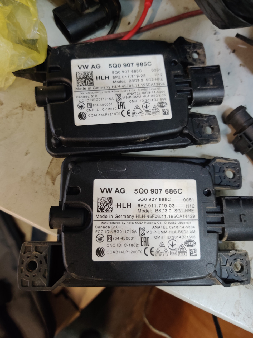 5Q0907685C Блок управления мертвых зон VAG | Запчасти на DRIVE2