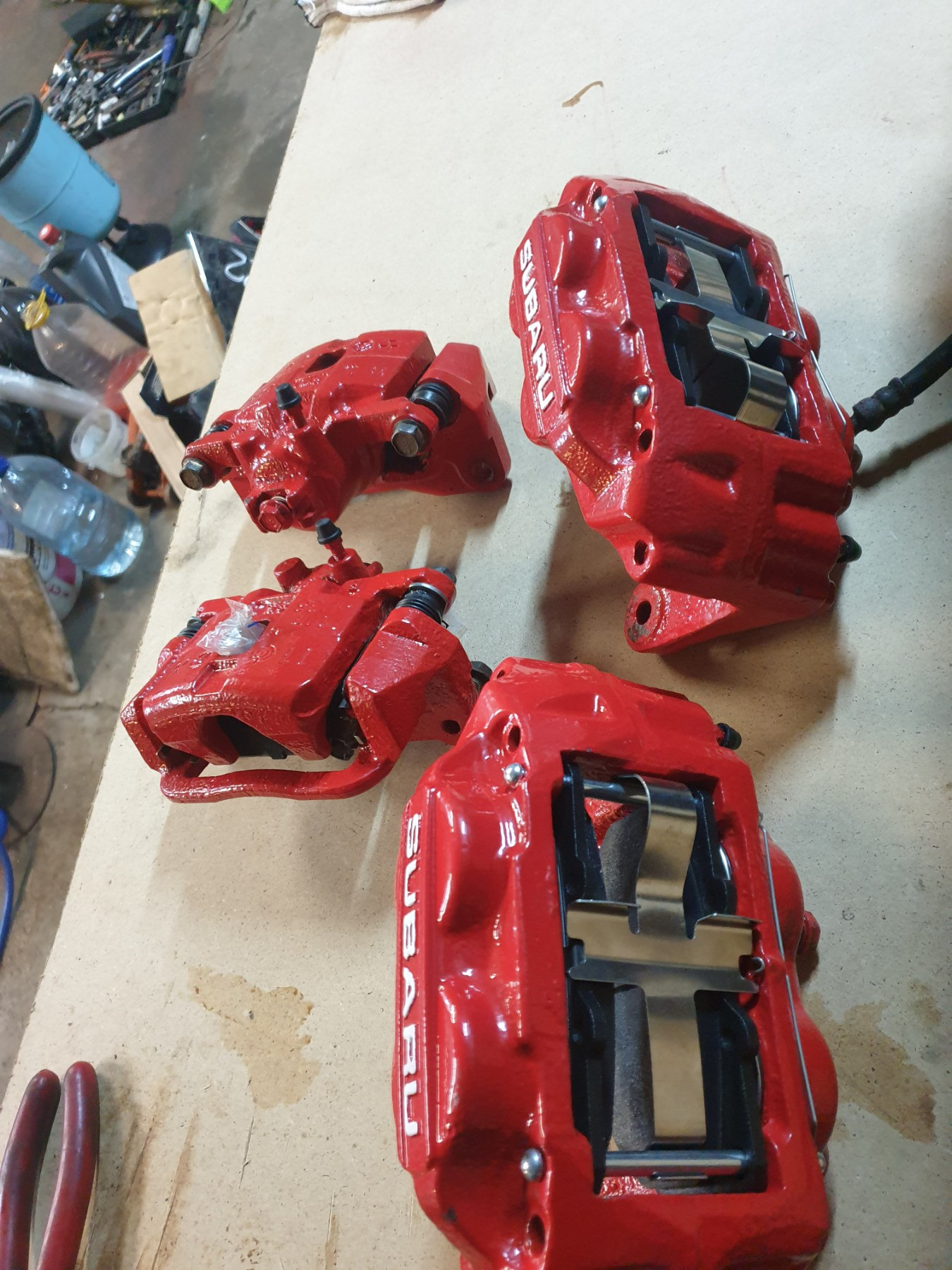 Установка 4pot и обслуживание тормозов — Subaru Forester (SF), 2 л ...