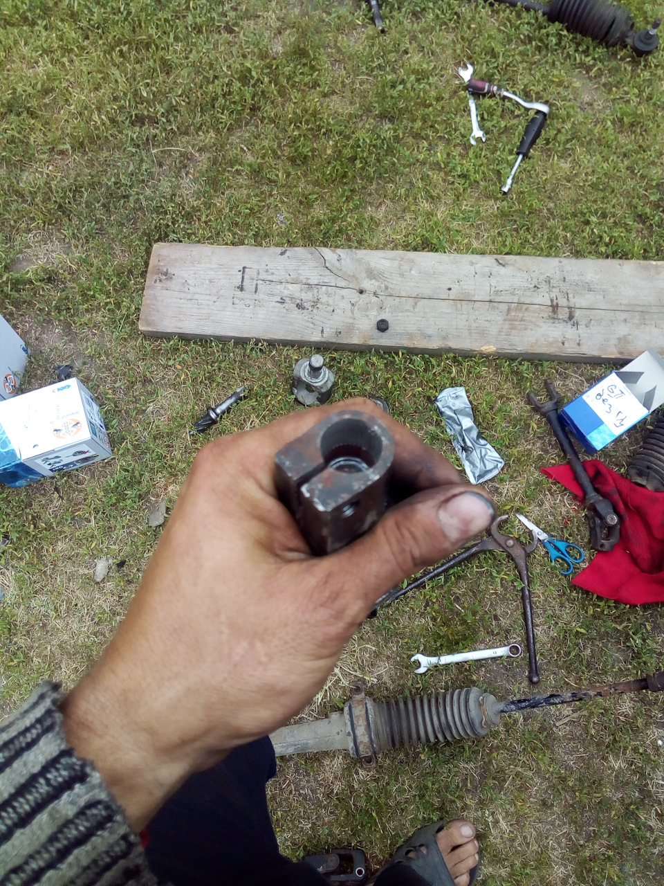 Рейка + карданчик — Volkswagen Jetta II, 2 л, 1986 года | своими руками ...