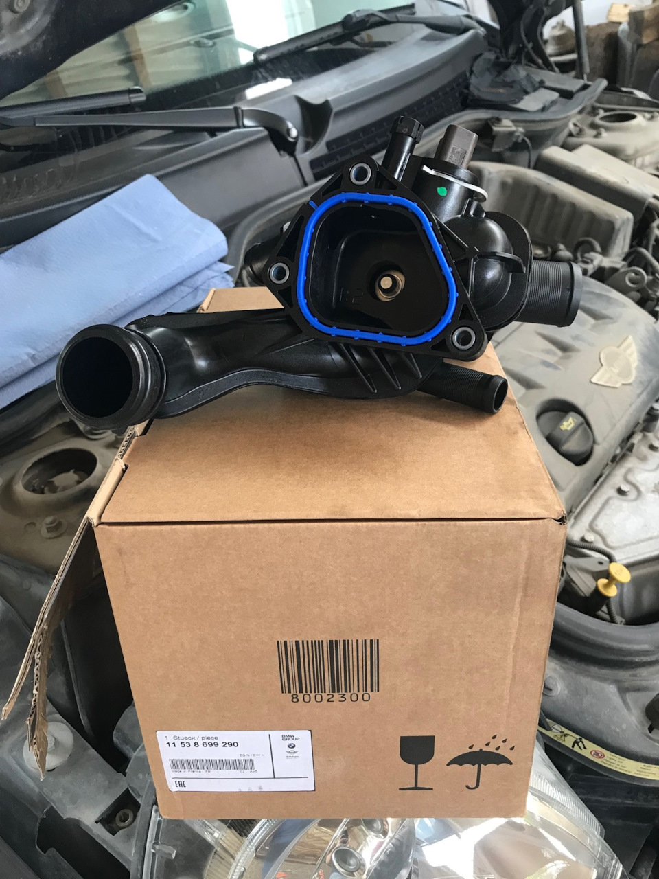 11538699290 Корпус термостата с термостатом BMW | Запчасти на DRIVE2