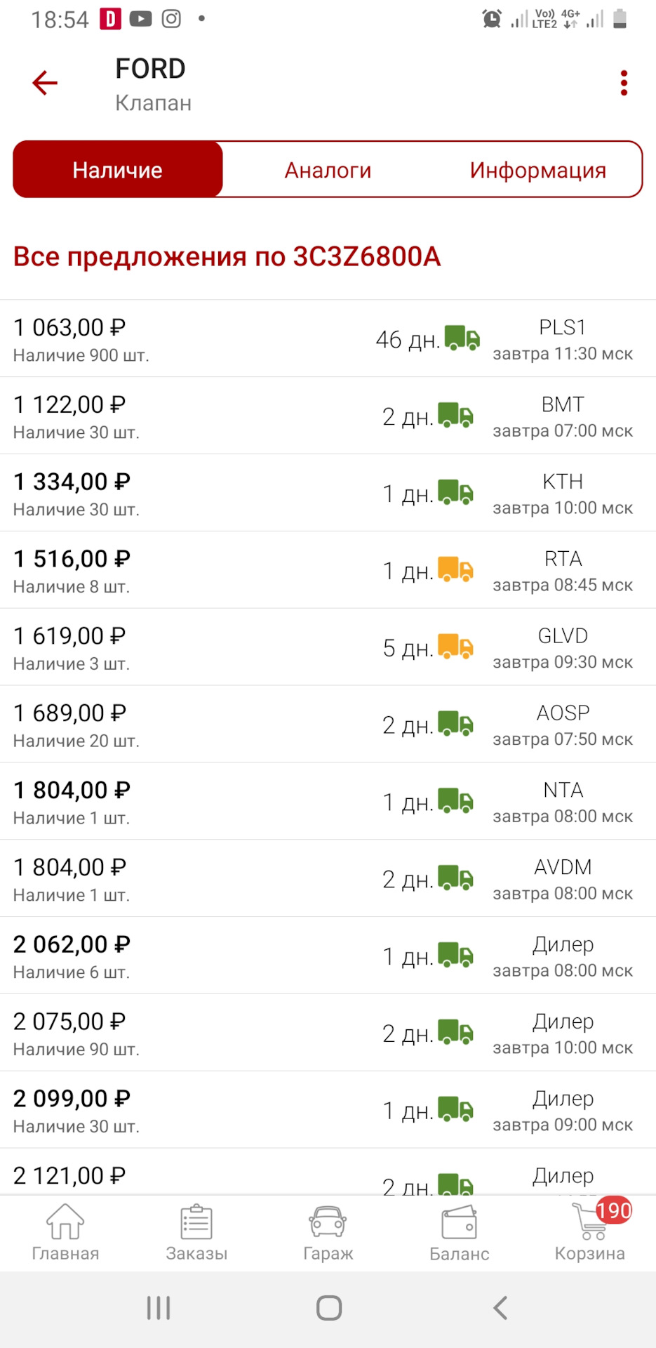 3C3Z6800A Клапан Ford | Запчасти на DRIVE2