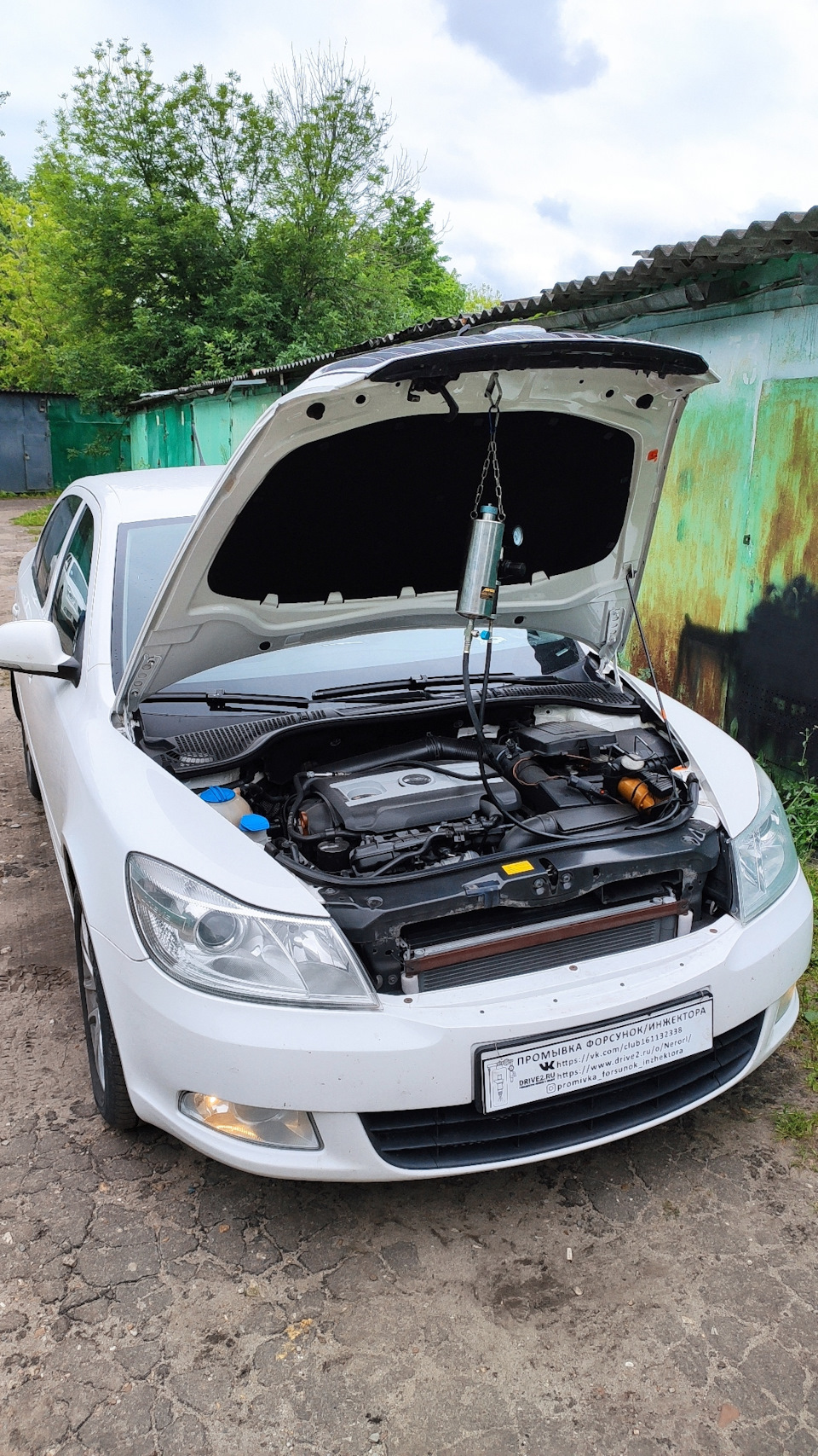 Промывка форсунок/инжектора Skoda Octavia A5 1.8 — Промывка форсунок ...