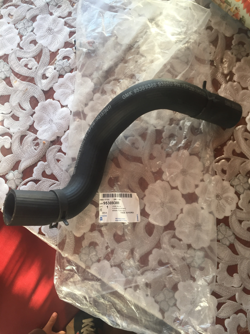 95389388 Шланг радиатора GM | Запчасти на DRIVE2