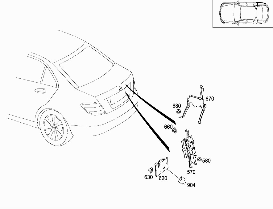 Опция 872 — подогрев задних сидений. — Mercedes-Benz C-Class (W204), 3 ...
