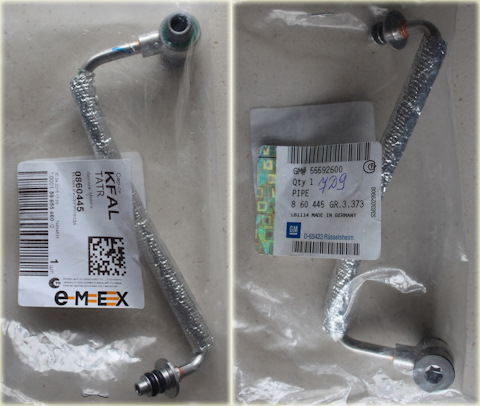 55592600 ТРУБКА МАСЛОПРОВОДА, 8 ММ GM | Запчасти на DRIVE2