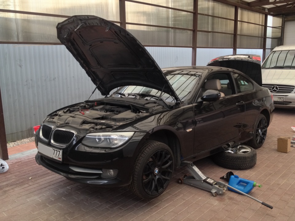 Замена задних тормозных колодок и очередное ТО — BMW 3 series Coupe ...