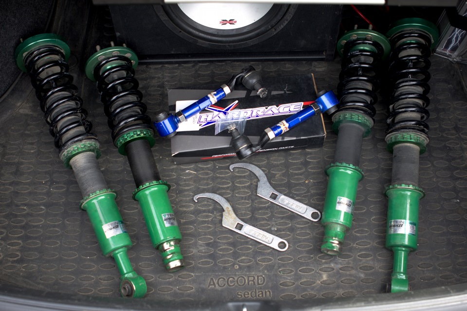 TEIN Type Flex и Hardrace — Honda Accord (7G), 2,4 л, 2006 года | тюнинг | DRIVE2