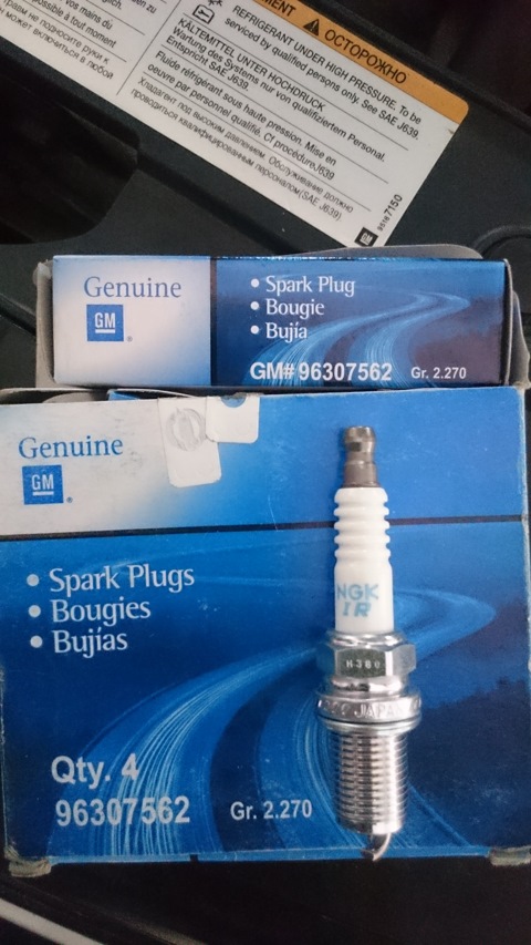 96307562 СВЕЧА ЗАЖИГАНИЯ EPICA 2.0/2.5 GM | Запчасти на DRIVE2