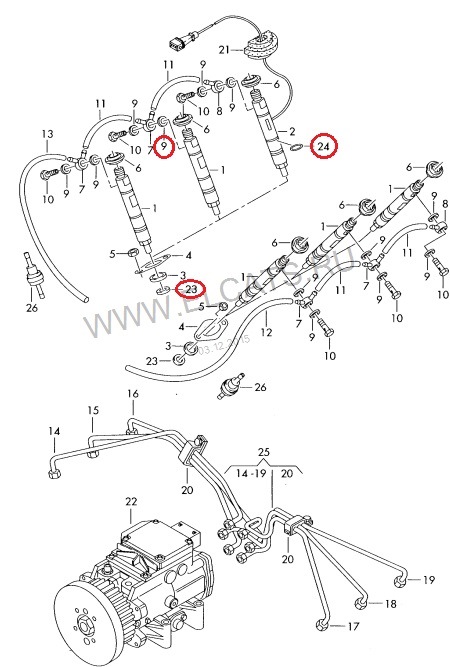 059130643 Опорное кольцо VAG | Запчасти на DRIVE2