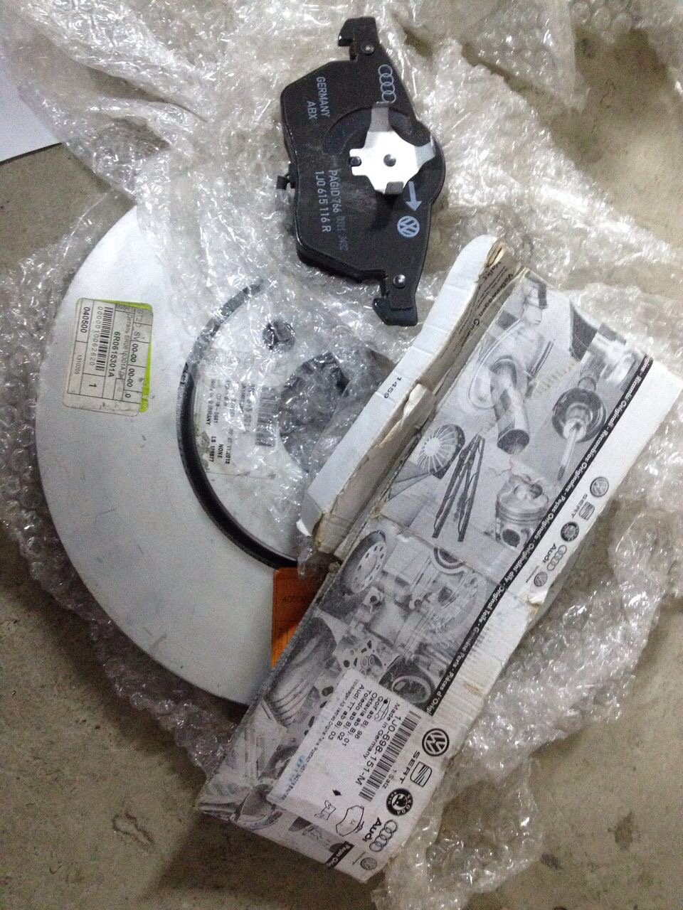 1J0698151M Колодки тормозные дисковые комплект VAG | Запчасти на DRIVE2