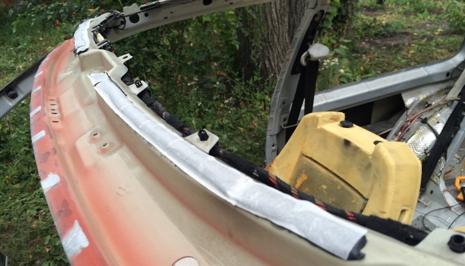 СВАП люка / сварка панели крыши — Volkswagen Golf Mk4, 1,6 л, 1998 года ...