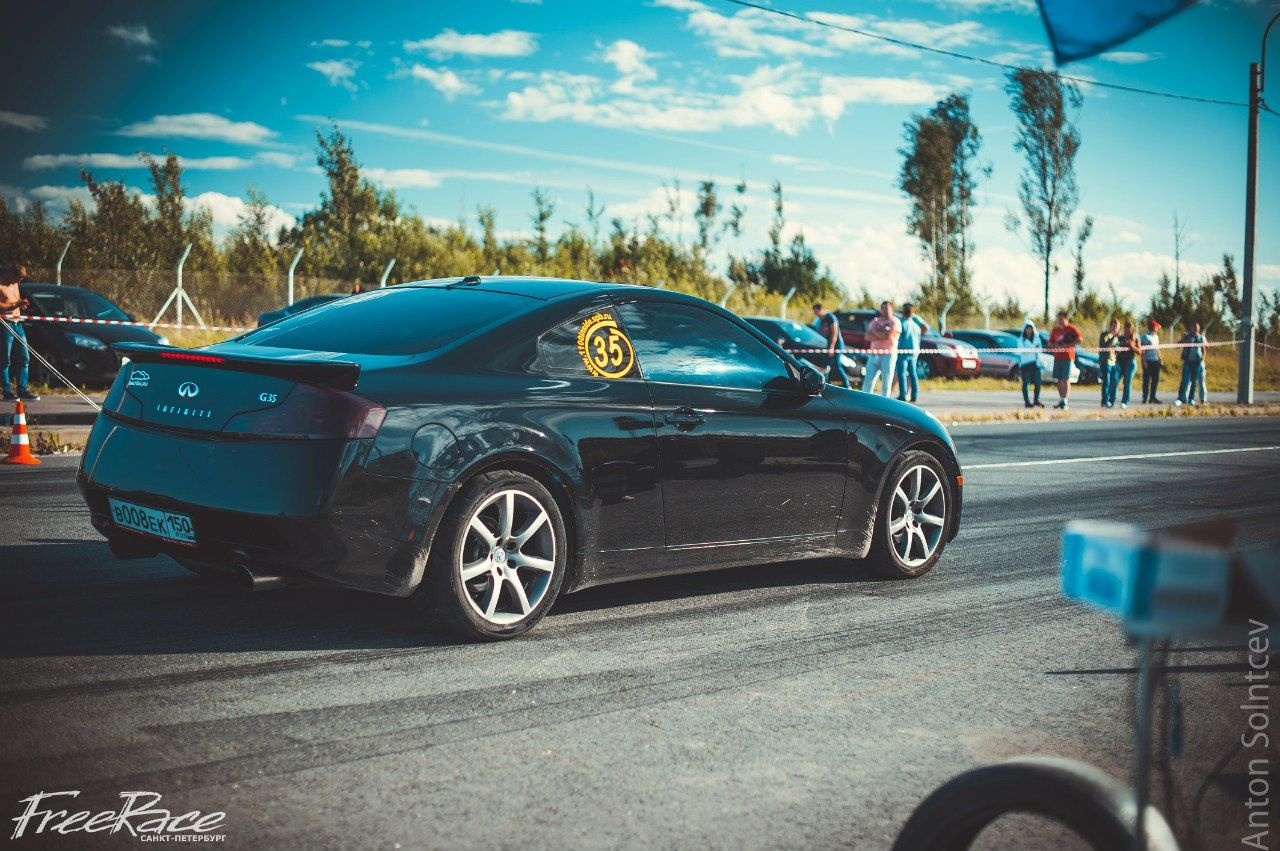 Drag day of Freerace event. — Infiniti G35 Coupe, 3,5 л, 2003 года ...