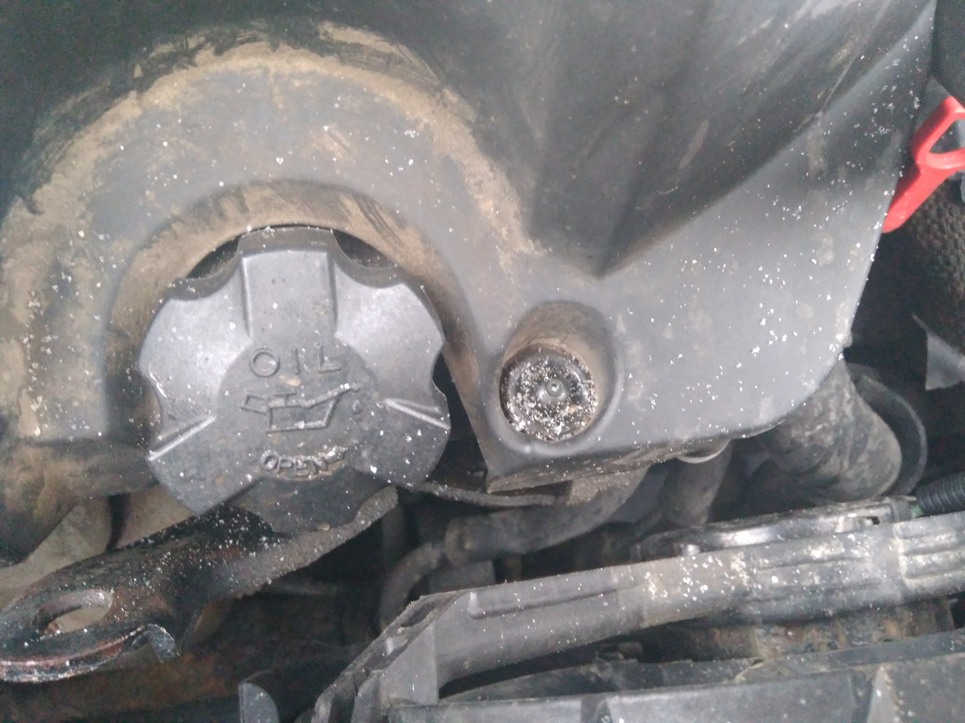 Накладка двигателя без болтов — Hyundai Santa Fe (1G), 2,7 л, 2004 года ...