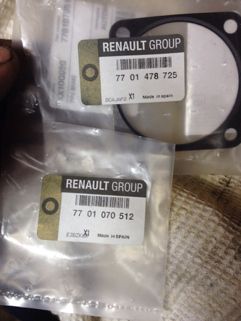 7701478725 Комп. прокладок клапана отраб газов 2шт. RENAULT | Запчасти ...