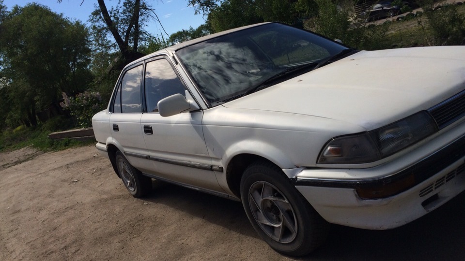 Toyota Corolla (90) 1.5 бензиновый 1987 | AE91 white на DRIVE2