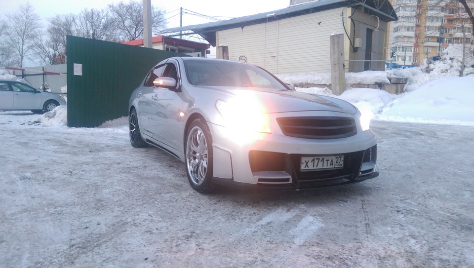 Примерка дисков на лето, пойдет? или слишком…R20 — Nissan Skyline (V36 ...