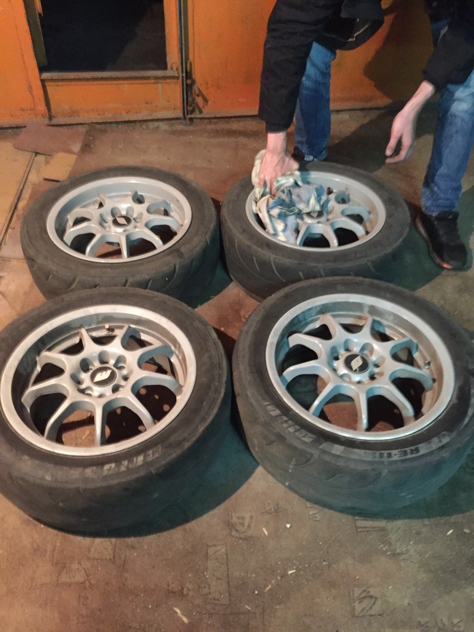 Work Ewing 15x7 4h100, bridgetone potenza продам — Honda Civic ...