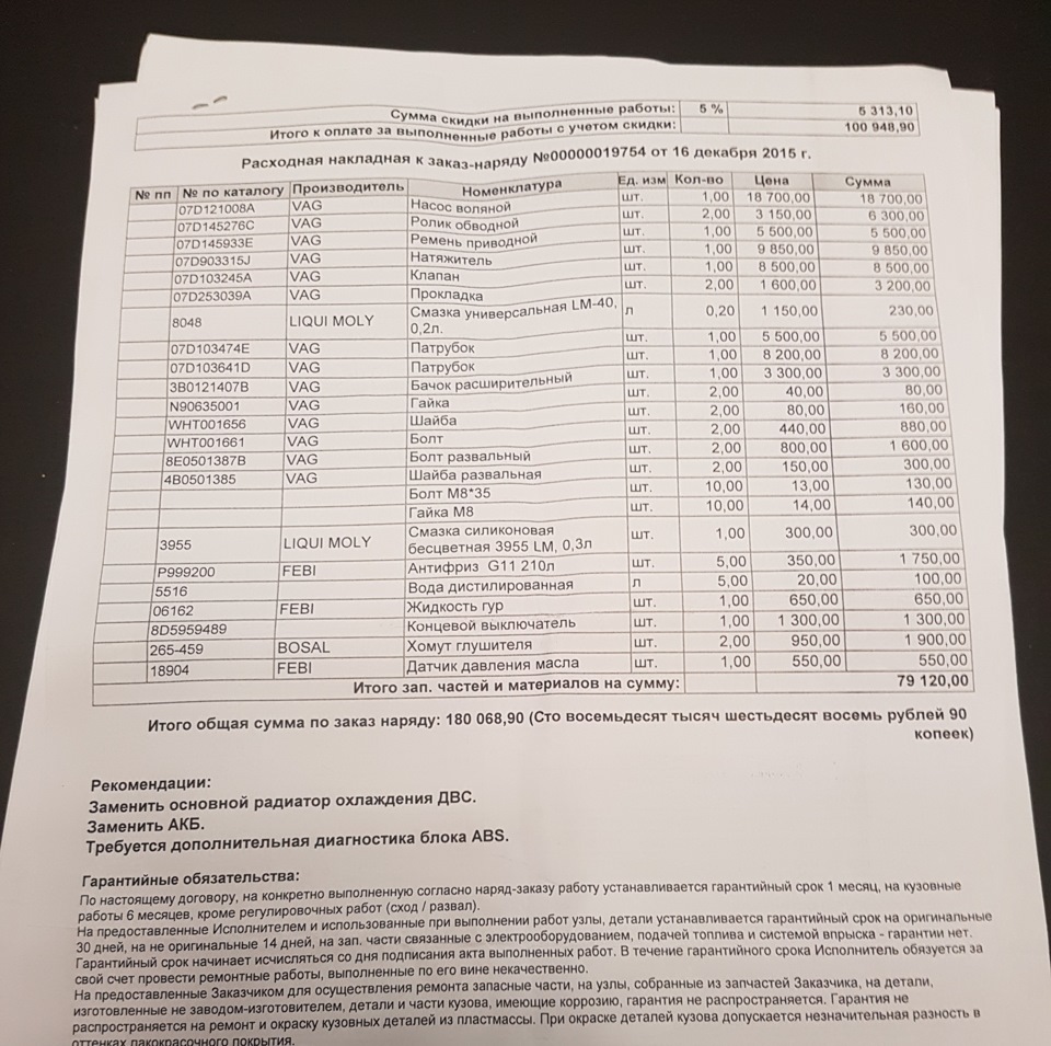 07D121008A Насос водяной VAG | Запчасти на DRIVE2