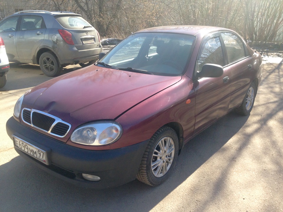 Черный бампер на ланос — Chevrolet Lanos, 1,5 л, 2009 года | кузовной ...