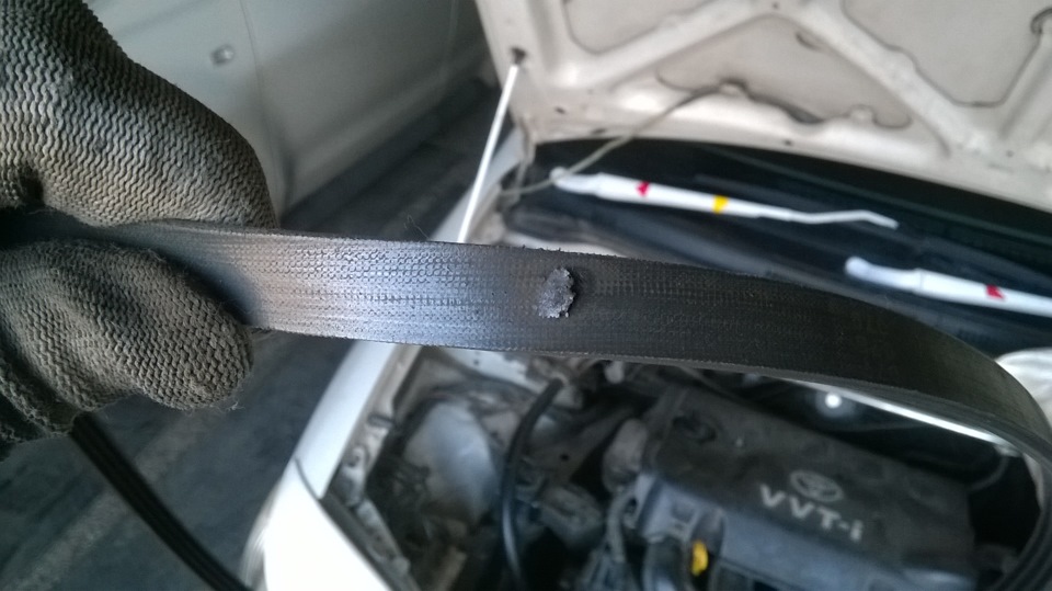 ремень генератора отжил свое — Toyota Allex, 1,5 л, 2001 года | своими ...