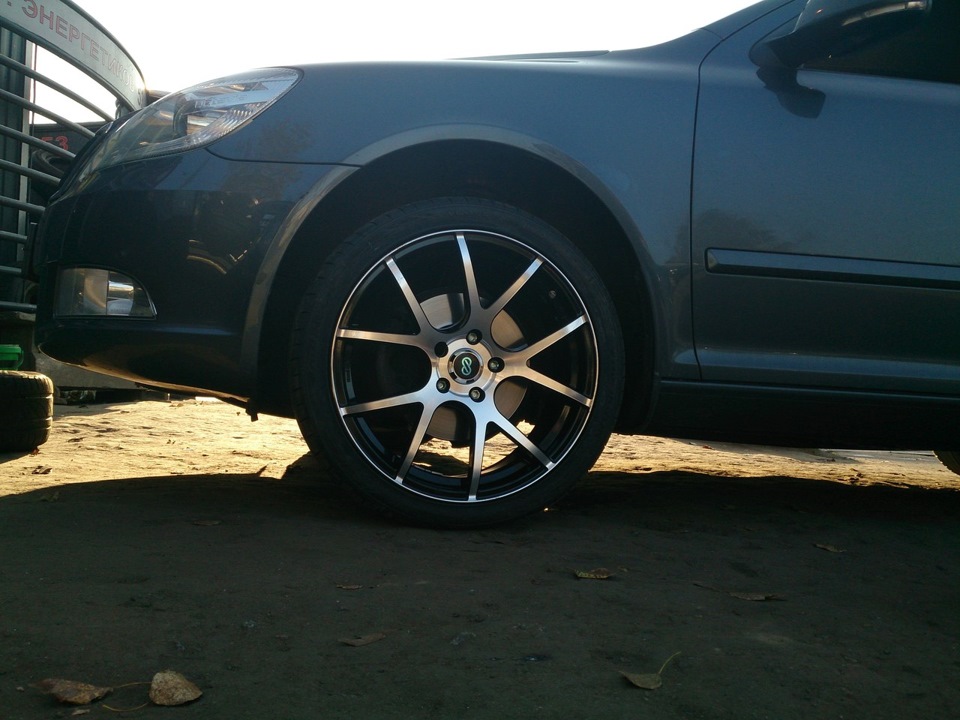 Диски в сборе с резиной в пути!смотрим и оцениваем… — Skoda Octavia A5 ...