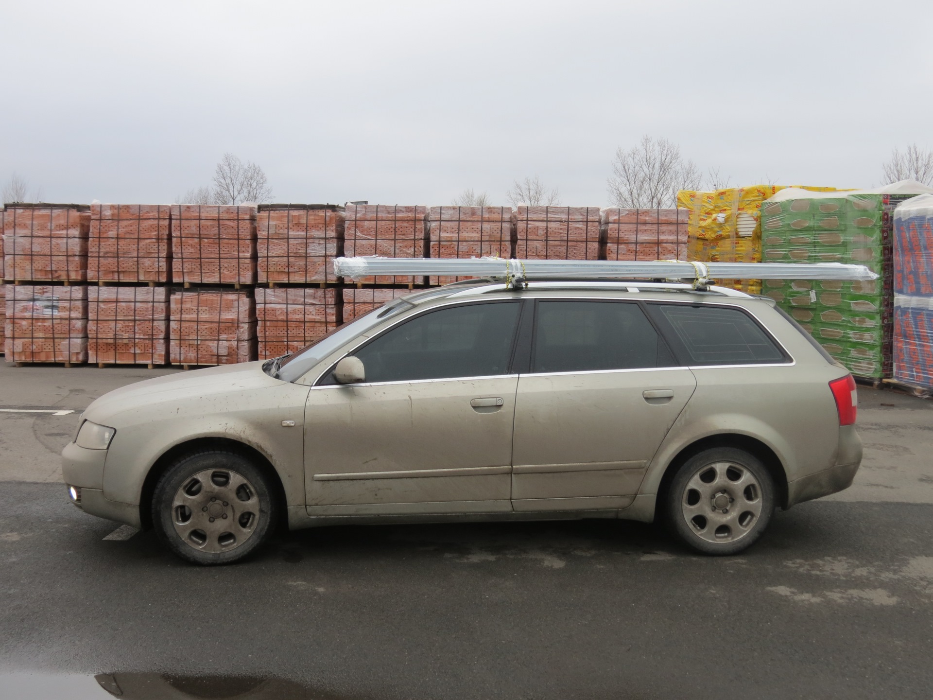 Перекладины на рейлинги — Audi A4 Avant (B6), 1,8 л, 2004 года ...