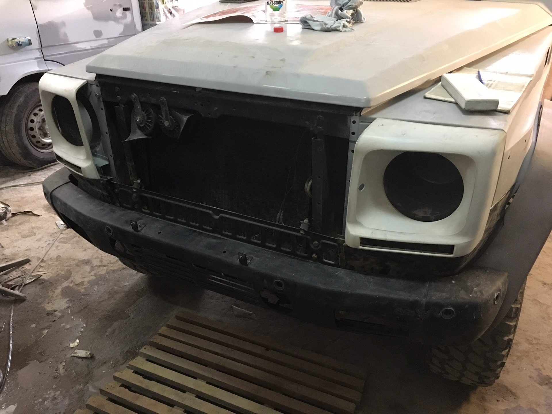 Бампера от рестайла перед и зад под покраску ! — Mercedes-Benz G-Class ...