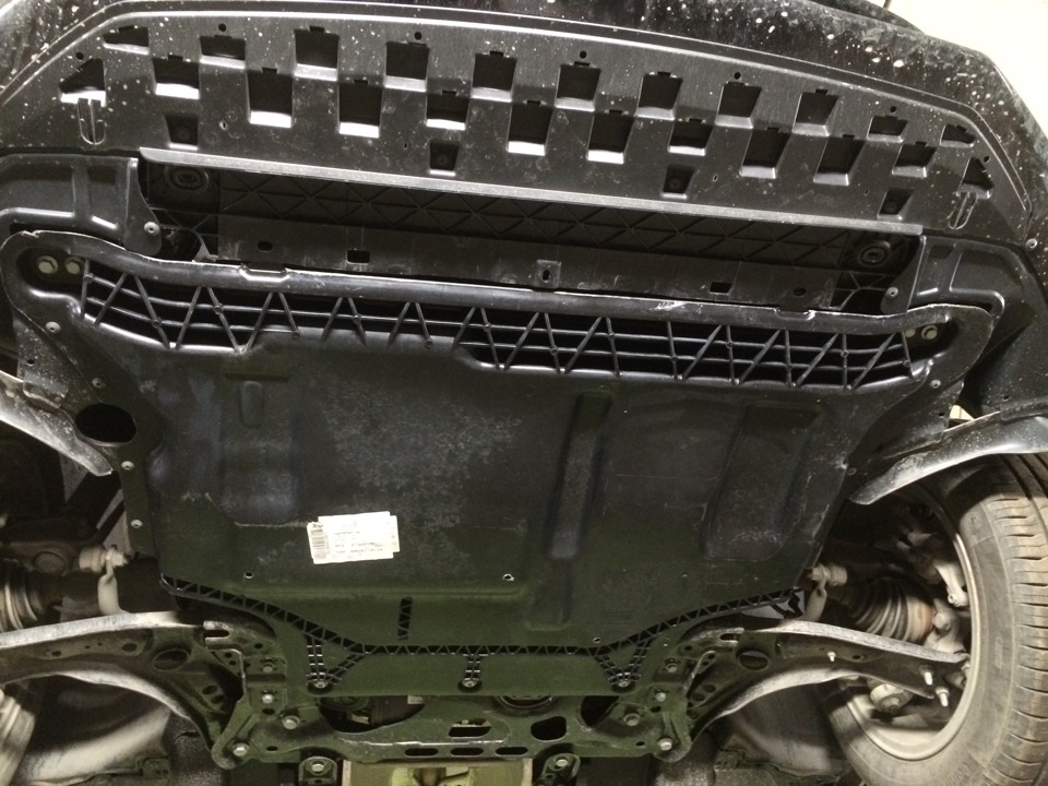 Установка защиты и брызговиков! — Skoda Octavia A7 Mk3, 1,8 л, 2013 ...