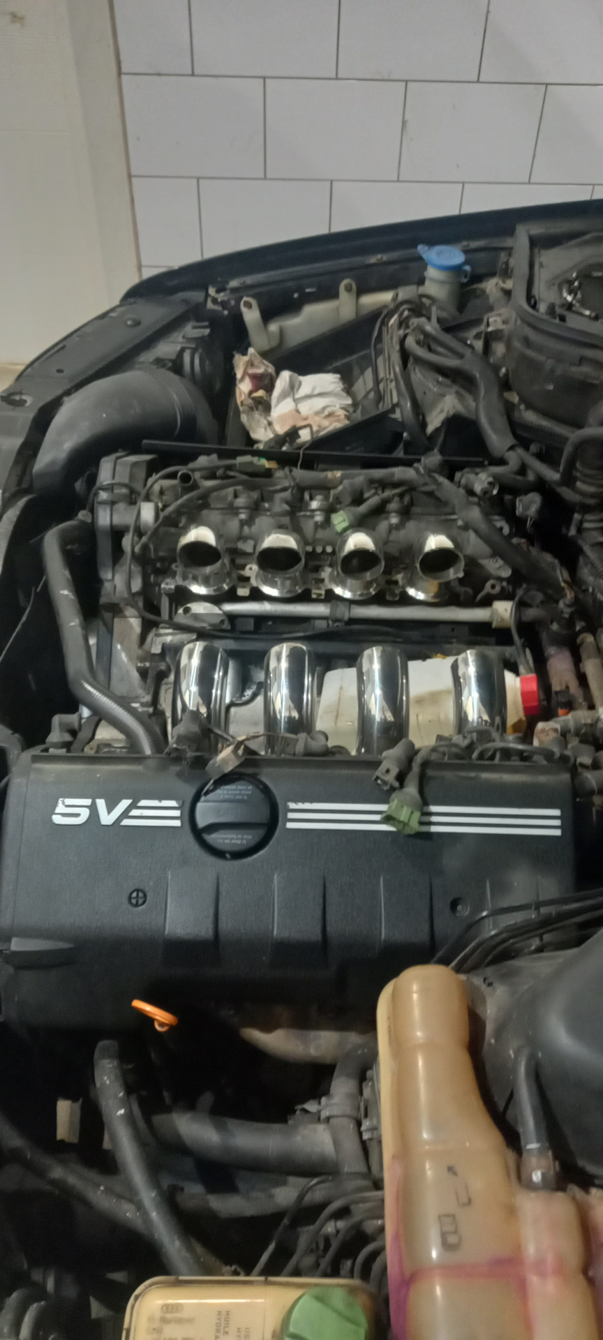 Впуск — Audi S8 (D2), 4,2 л, 2001 года | тюнинг | DRIVE2