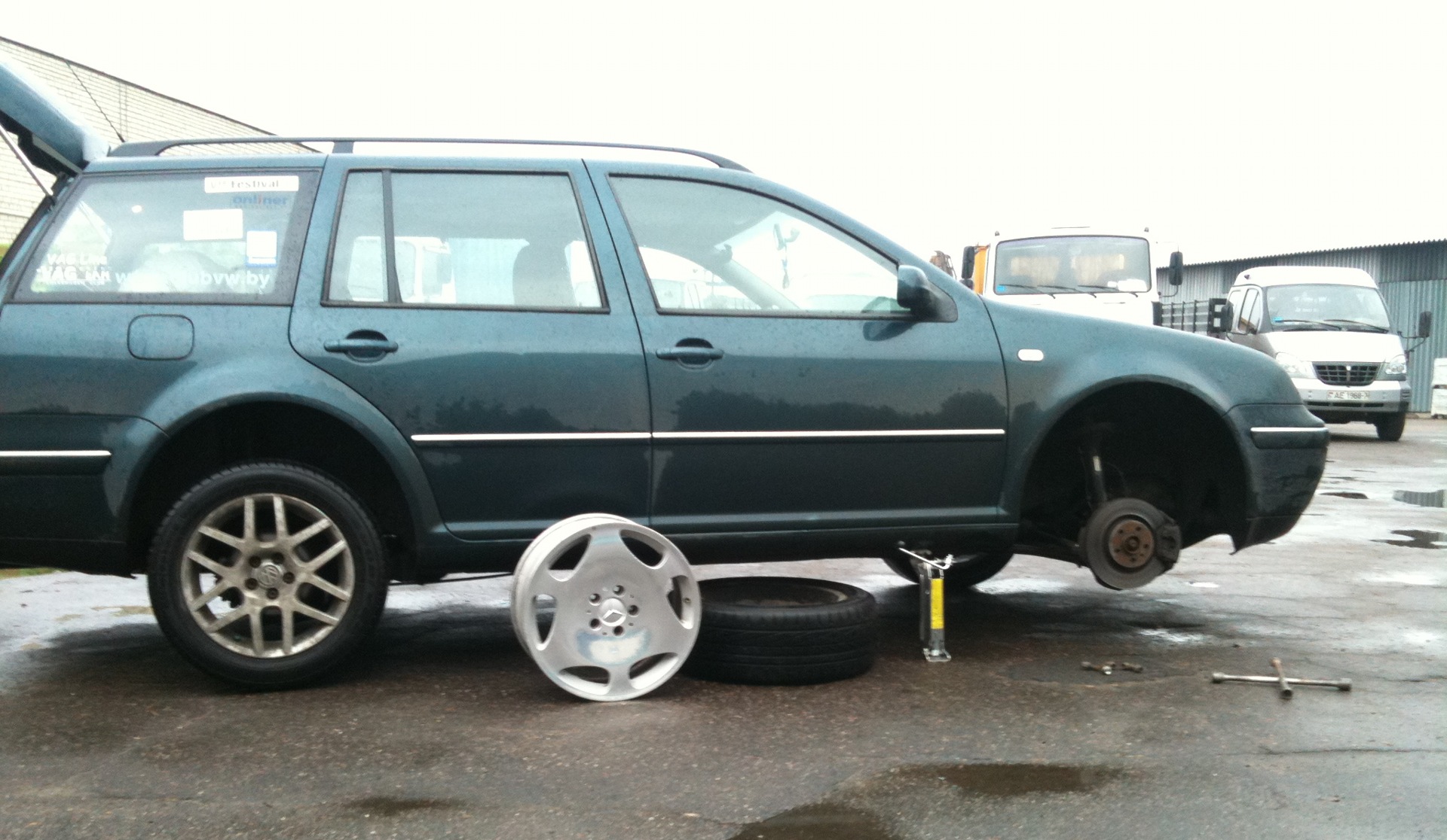 Примерка дисков Mercedes Segin Wheels от Mercedes CL600 — Volkswagen ...