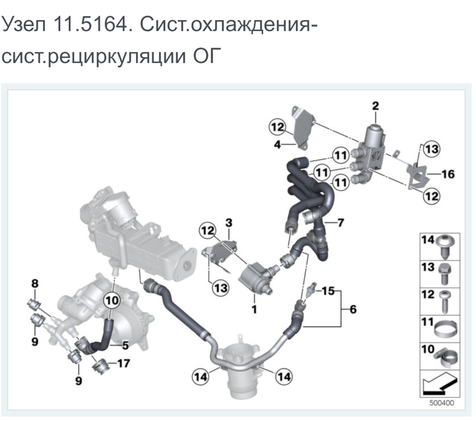 Поломки в системе охлаждения N57Z и системе рециркуляции ОГ — BMW 5 ...