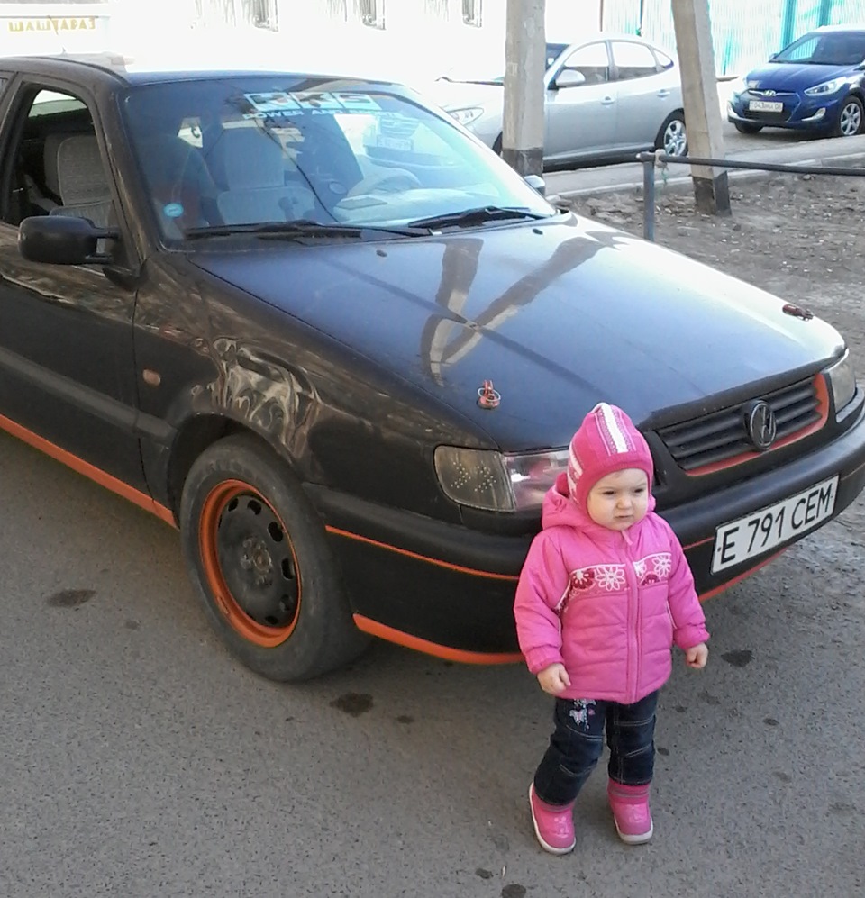 Дочь и машина — Volkswagen Passat B4, 1,9 л, 1996 года | просто так ...