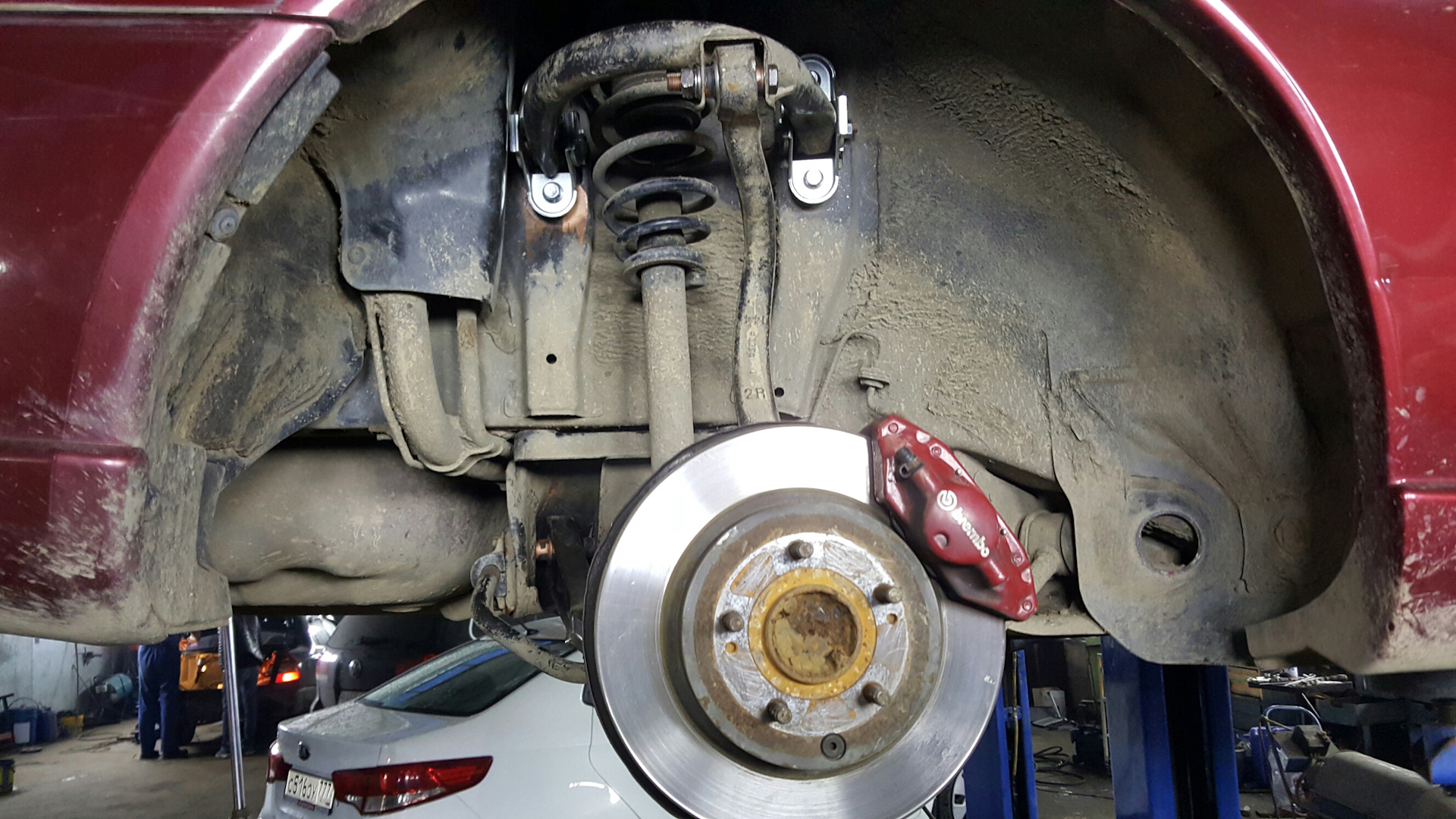 Задняя подвеска переборка — Dodge Stratus Coupe (2G), 2,4 л, 2004 года ...