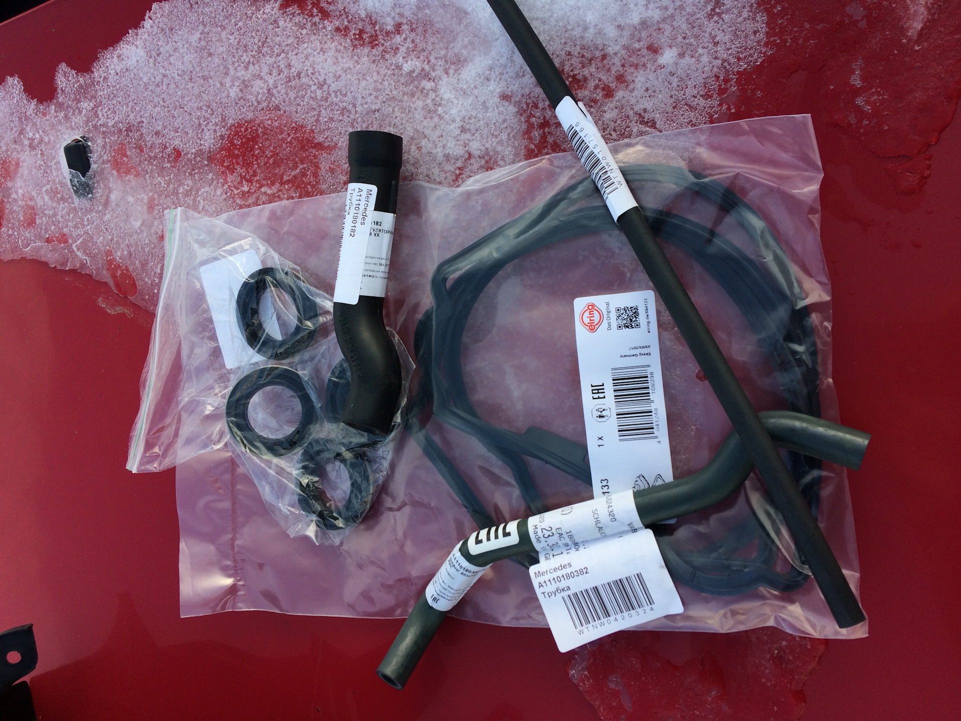 Заменил свечи. Или, больная голова рукам покоя не дает :) — Mercedes ...