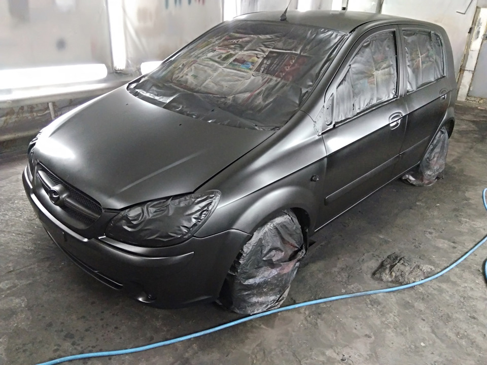 Покрытие машины жидкой резиной — Hyundai Getz, 1,4 л, 2007 года ...