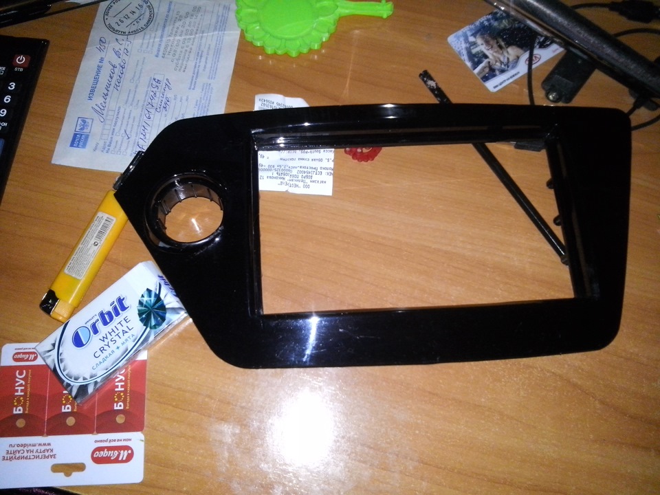 Рамка! и магнитола))) — KIA Rio (3G), 1,6 л, 2013 года | автозвук | DRIVE2