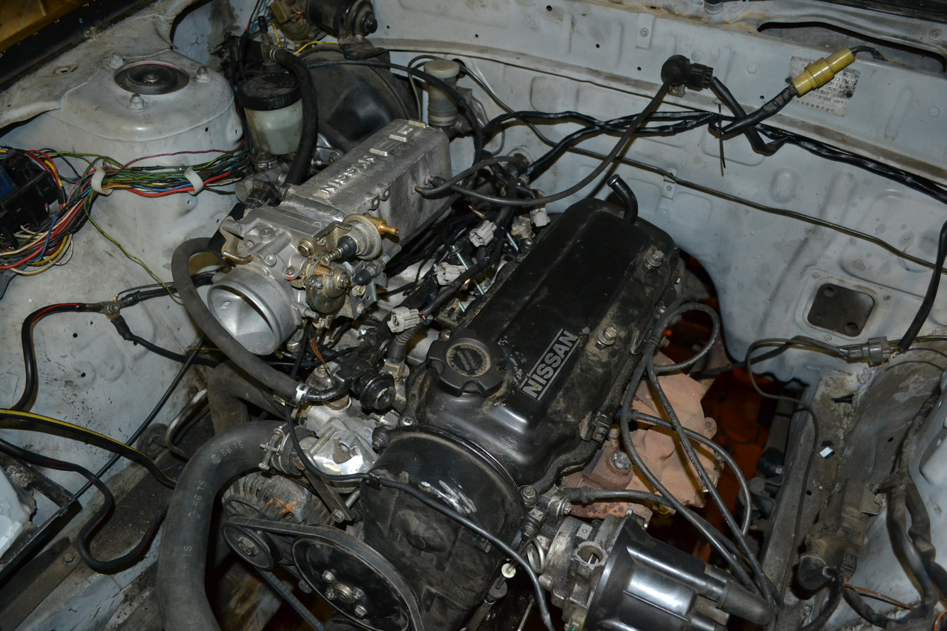 Установка инжектора. CA18S->CA18E — Nissan Skyline (R30), 1,8 л, 1983 ...