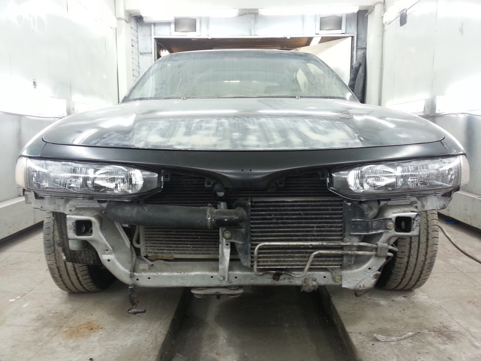 Долгожданная окраска — Mitsubishi Galant (7G), 2 л, 1996 года | своими ...