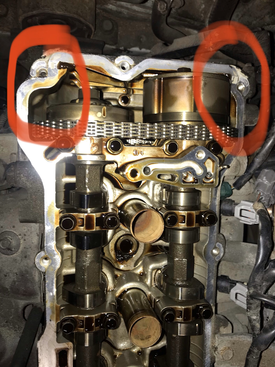 Прокладка клапанной крышки — Nissan Almera Classic (B10), 1,6 л, 2008 ...