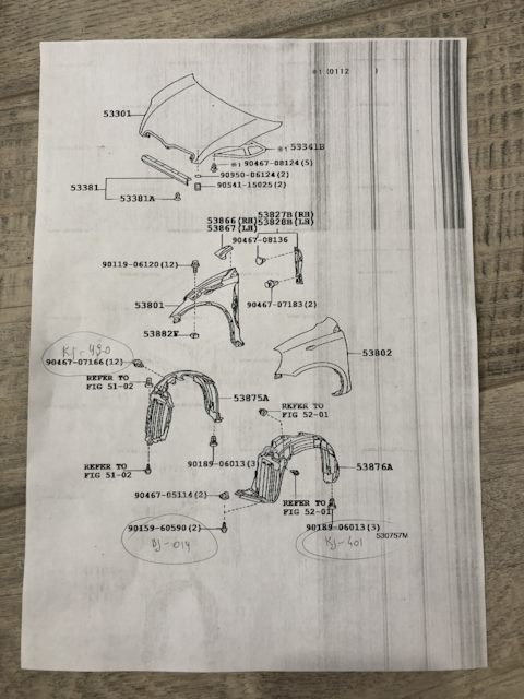 9095006124 Уплотнитель капота TOYOTA LEXUS | Запчасти на DRIVE2
